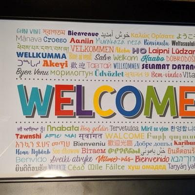 Welcome Sign, Office Wall Art, Classroom Decor, Inclusive Welcome ...