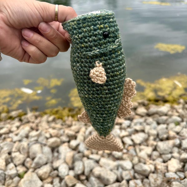 PATTERN: Bert the Bass Pattern - Amigurumi Largemouth Bass Pattern ...
