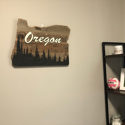 FREE SHIPPING, Oregon Sign, Oregon State Decor, State Wall Art, Oregon ...