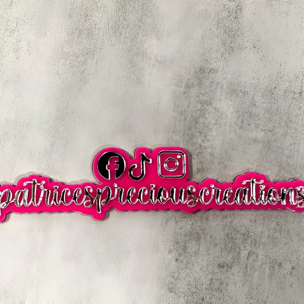 Physical Watermark | Business Watermark | Laser Cut Name | Social Media ...