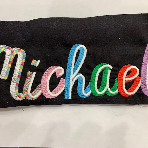 Bold Dense Chain Stitch FONT Machine Embroidery Designs in Alphabet ...