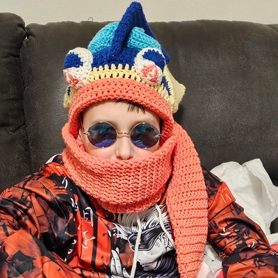 Greninja Hat / Scarf Crochet Pattern PDF - Etsy