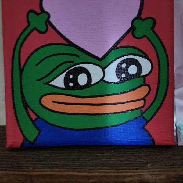 Peepocomfy | Peepo Painting | Canvas Painting | Meme Frog | Twitch ...