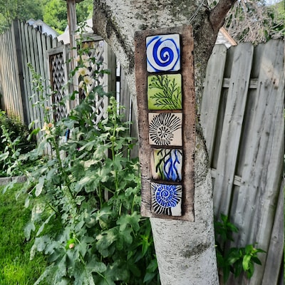 Peace Sign Garden Art, Stone Wall Art, Cast Stone Sculpture - Etsy