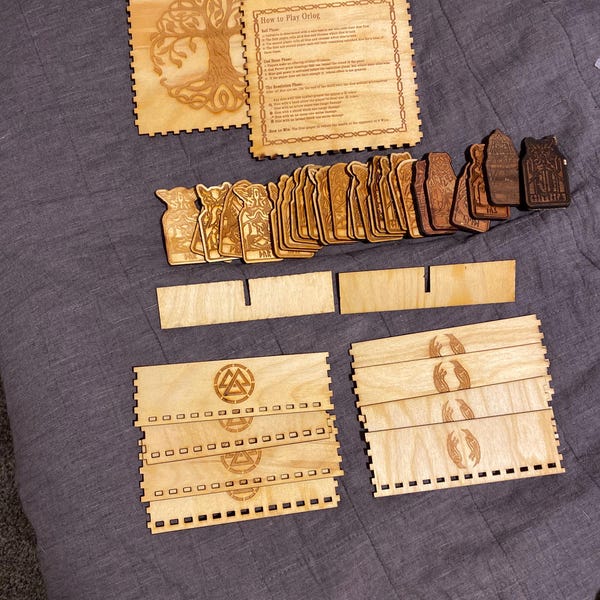 20 Custom Two-sided Laser Engraved Game Wood Tokens - Etsy