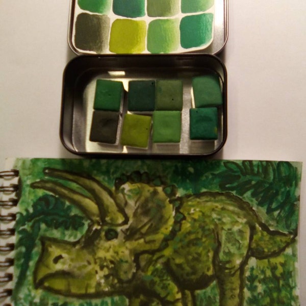 Flannel, Handmade Eco Friendly Watercolor Palette - Etsy