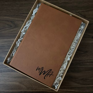 Monogrammed Leather Journal, Personalized Journal, Lined Journal ...
