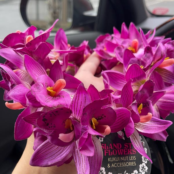 Class of 2025 Hawaiian Rose Flower Lei Fabric Flower Lei Graduation Lei ...