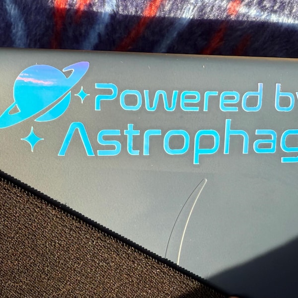 Powered by Astrophage Vinyl Decal - Project Hail Mary Car Decal - Etsy