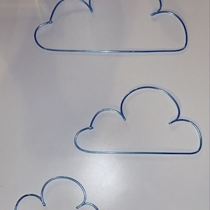 Wire Clouds Trio Clouds Wall Art Wall Sign Cloud Shape Home Decoration ...