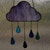 Large Stained Glass Rain Cloud & Raindrops - Etsy