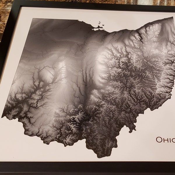 Cascade Mountain Range Topographic Map Art Print | Pacific Northwest ...