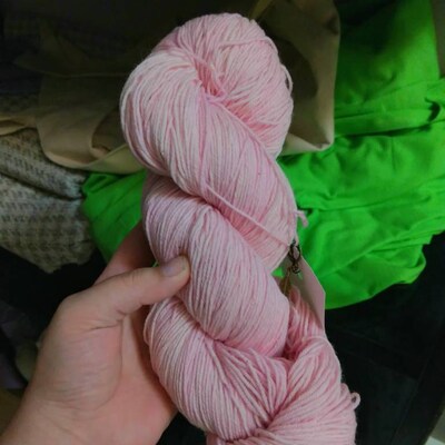 Hand Dyed Yarn in Blush - Etsy