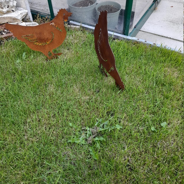Handcrafted Rusty Metal Garden Art & by RustyRoosterMetalArt