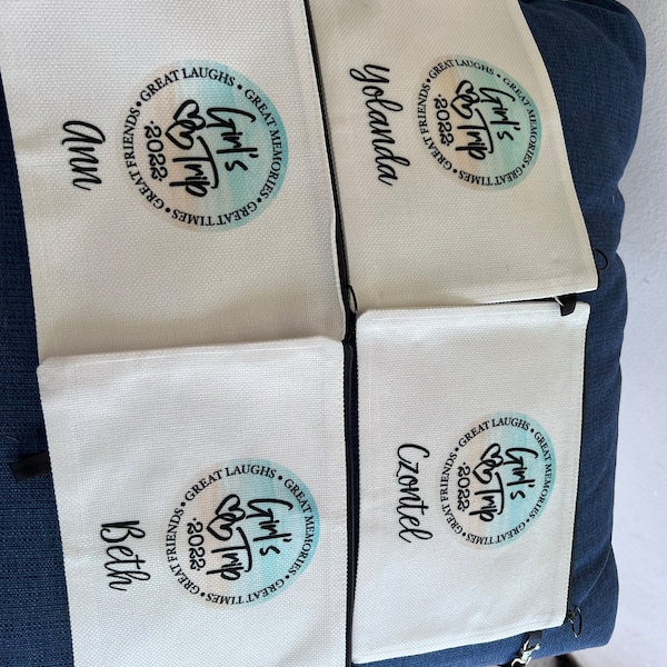 Personalized Girls Trip Bag, Girls Weekend Gifts, Personalized Beach ...