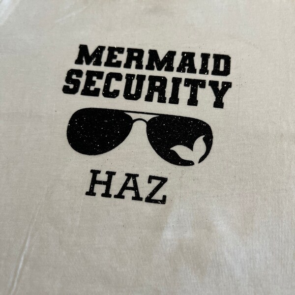 Mermaid Security Svg, Mermaid Security Cut File, Boy Mermaid Svg ...