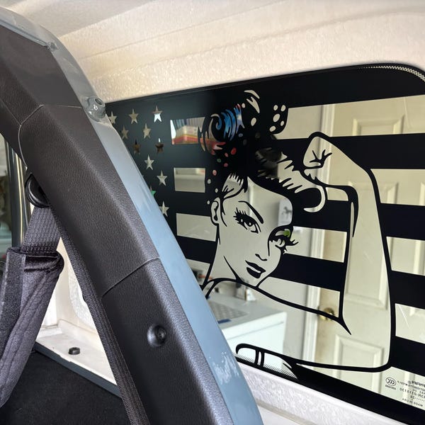 Fits 2018-2025 Jeep Wrangler 4 Door JLU Quarter Window Girl Power ...