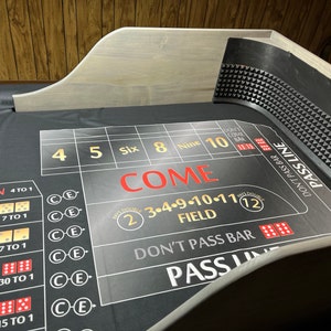 Practice Craps Table Backboard/ Throwing End With Chip Rails/ - Etsy