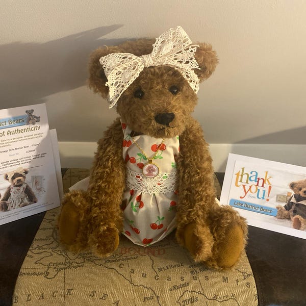 Small Traditional Teddy Bear - "oscar" - Mohair Jointed Artist Bear ...