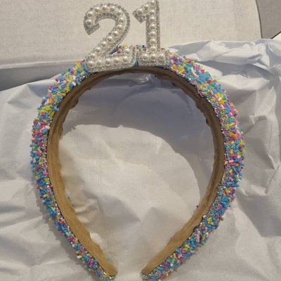 Girls Birthday Headband,birthday Headband, 3 4 5,6,7th Birthday ...