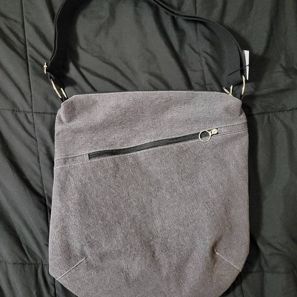 Floral Linen Crossbody Purse, Washable Cloth Shoulder Bag, Large ...