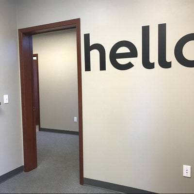 Hello Wall Decal Removable Wall Sticker Quote Wall Decal - Etsy