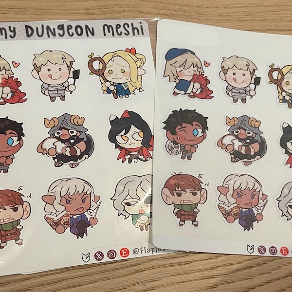 Gummy Dungeon Meshi Sheet Sticker - Etsy