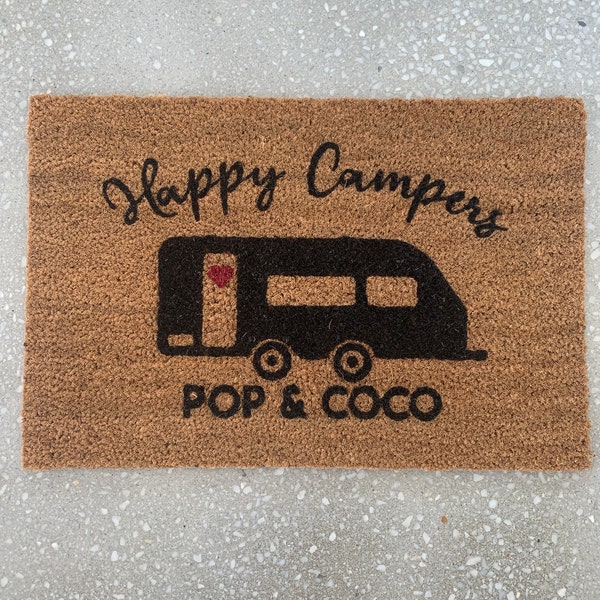 Personalised This is How We Roll Caravan Coir Door Mat Personalised ...