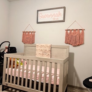 Wood Boy Crib Name Sign, Large Custom Baby Name Sign, Nursery Art Wall ...