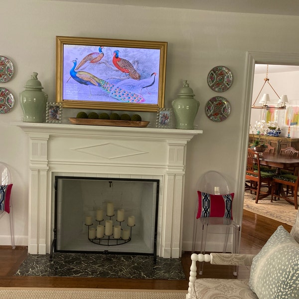 Vintage Rose Medallion Famille Decorative Bowl, Vintage Porcelain Hand ...