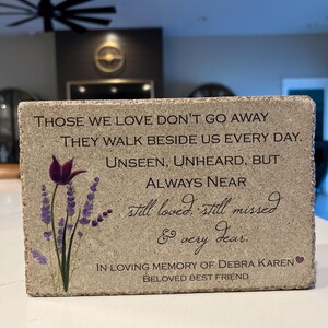 Memorial Stone With Your Custom Words. Indoor/outdoor. 6x9x2 Concrete ...
