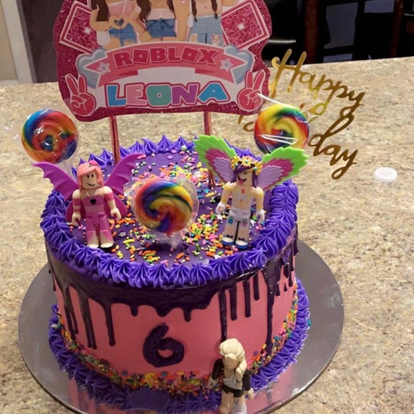 Printable Girl Cake Topper, Birthday Party Cake Topper, Birthday Party ...