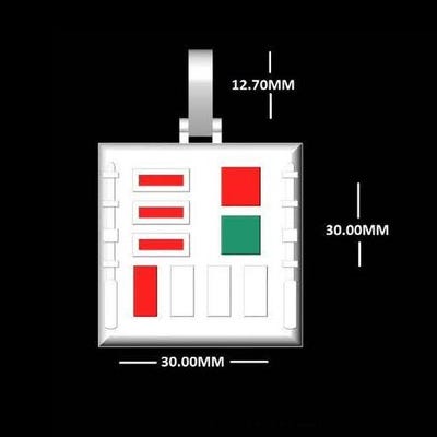 Custom Iced Out Danny Phantom Dark in the Glow Cartoon Pendant in 925 ...
