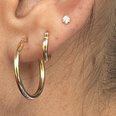 Open Circle Wide Link Ring Cubic Zirconia Ring in .925 - Etsy