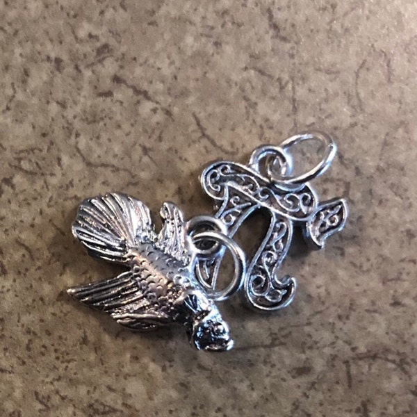 Silver Betta Fish Necklace - Silver Pewter Betta Fish Charm on a ...