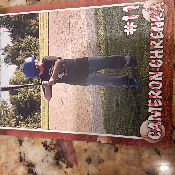 Baseball Trading Card • Custom Printed Trading Card • Personalized ...