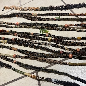 Ombre 4 Clip Set, Rainbow Fae Braids, Dreadlocks, Hair Wraps, Synthetic ...