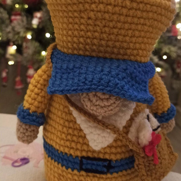 Crochet Mailman Gnome Pattern, Mail Gnome Amigurumi Pattern, Christmas ...