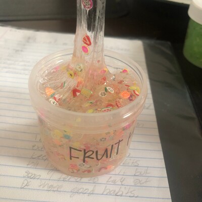 Clear Fruit Slime Detox Water Clay Fruit Slices Unscented Slime - Etsy
