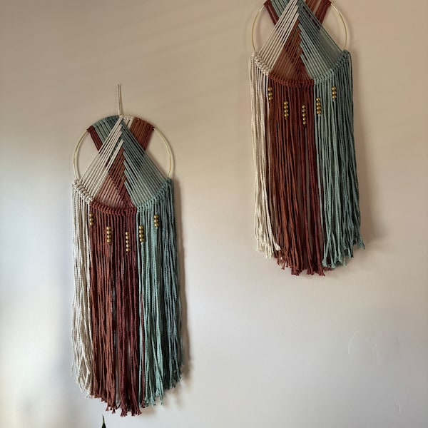 Macrame Hoop Wall Hanging - Custom Macrame - Boho Decor - Macrame Decor ...