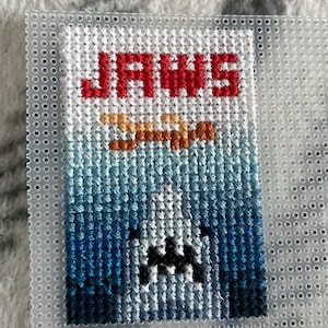 JAWS Mini Movie Poster Cross Stitch Pattern PDF - Etsy