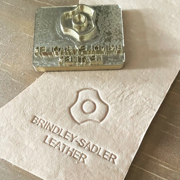 Custom Embosser Leather Stamp - Create Your Logo Brass Seal Stamp ...
