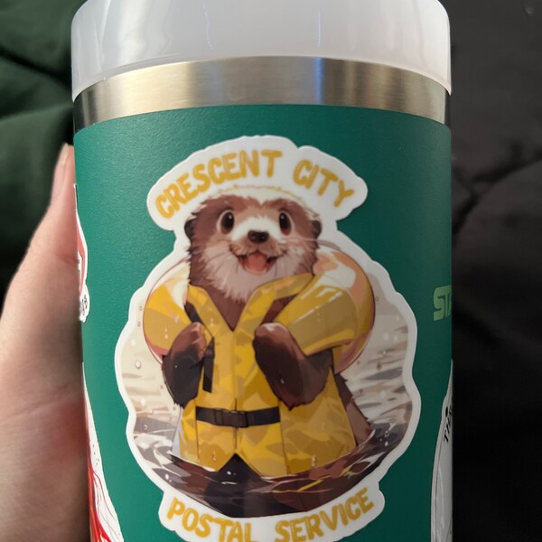 Crescent City Otter Sticker | Lunathion Postal Service - Etsy
