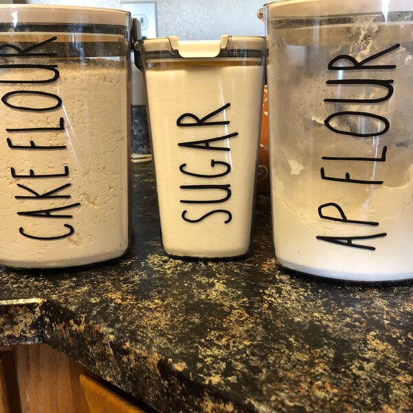 Rae Dunn Inspired Farmhouse Label/ Farmhouse Decal/ Pantry Organization ...