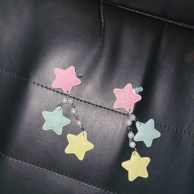 2-way Pastel Star Clips Choose Your Combo - Etsy