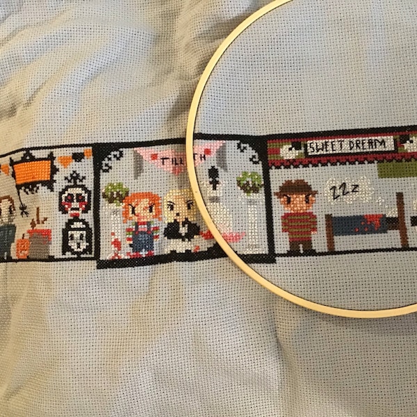 Chopping Mall Stitchalong (SAL) Cross Stitch Pattern - Mystery, Horror ...