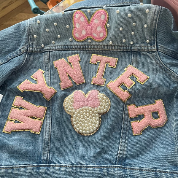 Magic Park Disney Jacket With Pearls , Patches Are Sewn On - Etsy
