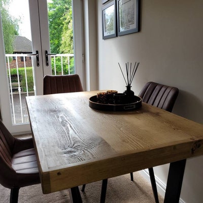 Live Edge Round Corners Wood Console Table With Hairpin Legs Dispatch ...
