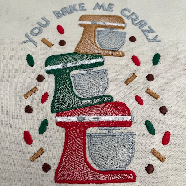 Stand Mixer Embroidery Design: Kitchen Baking (digital Download) - Etsy