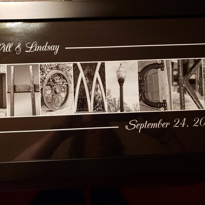 Alphabet Photo Letter Art Custom LAST NAME in Photo Letters - Etsy